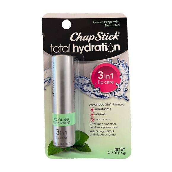 Chapstick | Makeup | New Chapstick Total Hydration Cooling Peppermint 3 ...